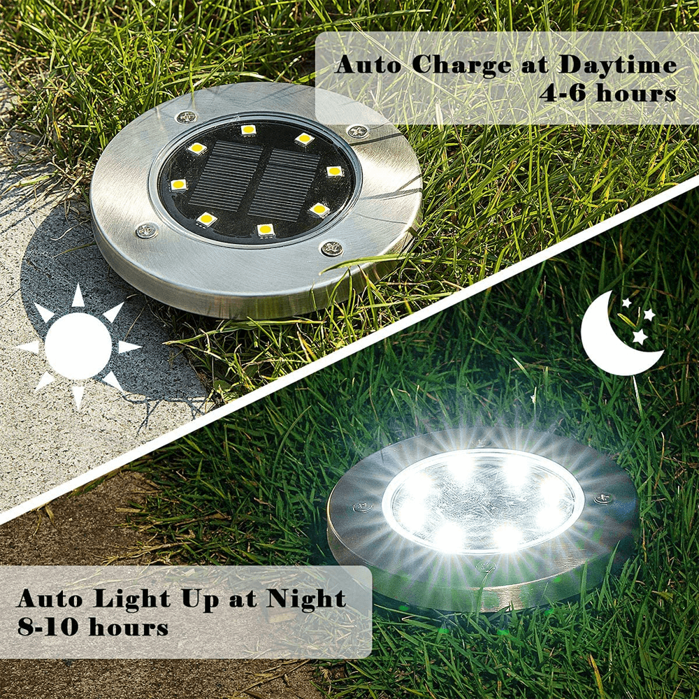 Solar In-Ground Lawn & Pathway LED Lights - Inspire Uplift