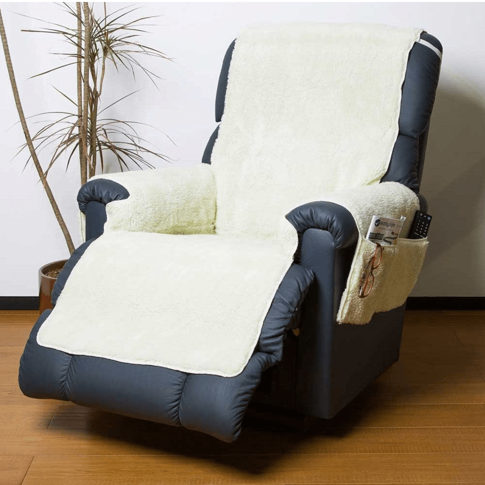Poly Fleece Recliner Cover With Pockets | Inspire Uplift