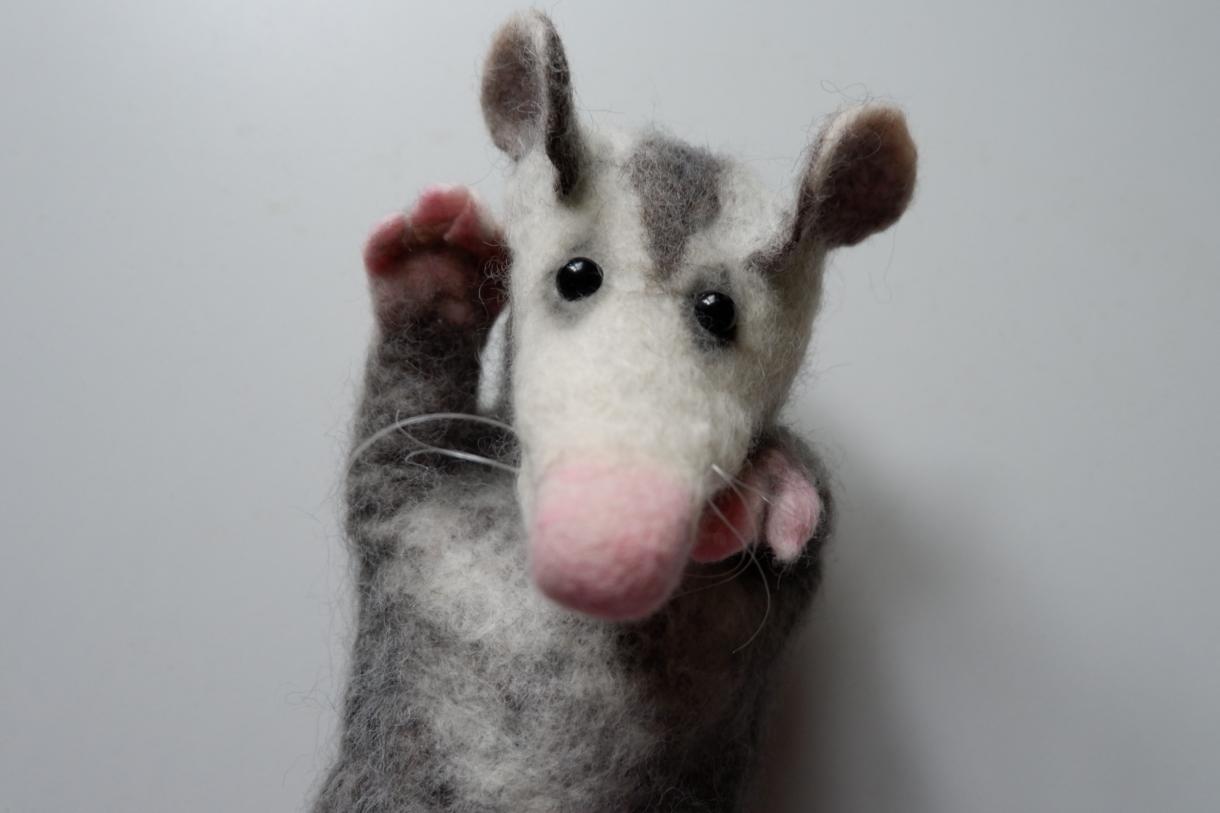 American possum, glove toy for puppet theater, make to order - Inspire ...