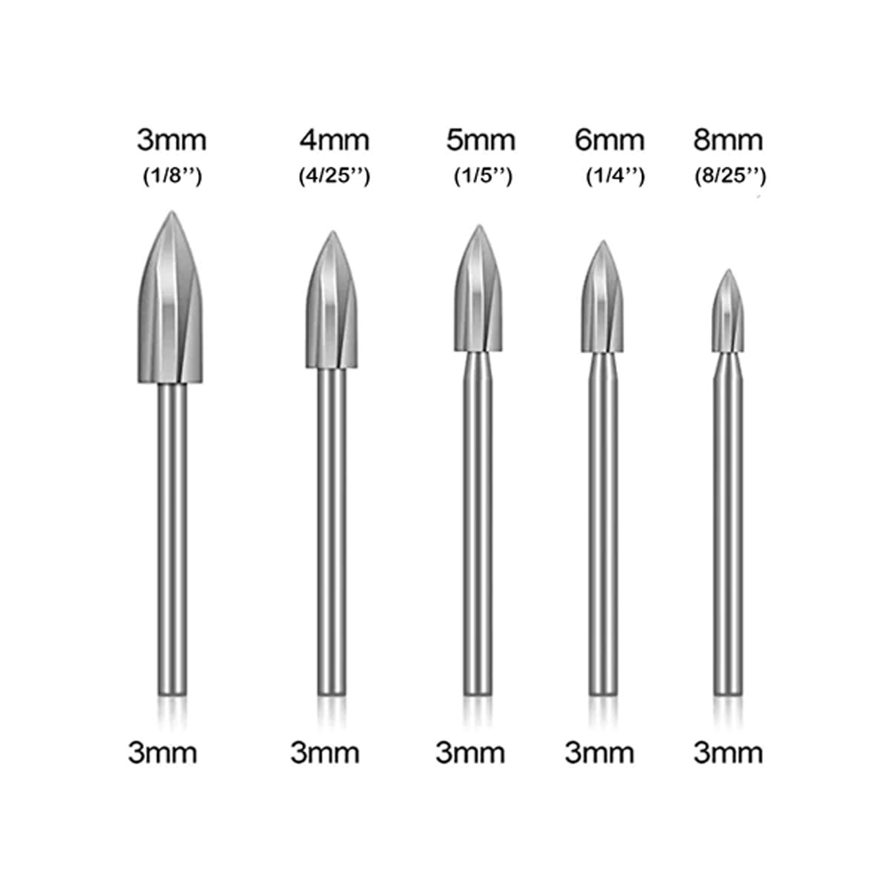 5 Pcs Wood Carving & Engraving Drill Bits - Inspire Uplift