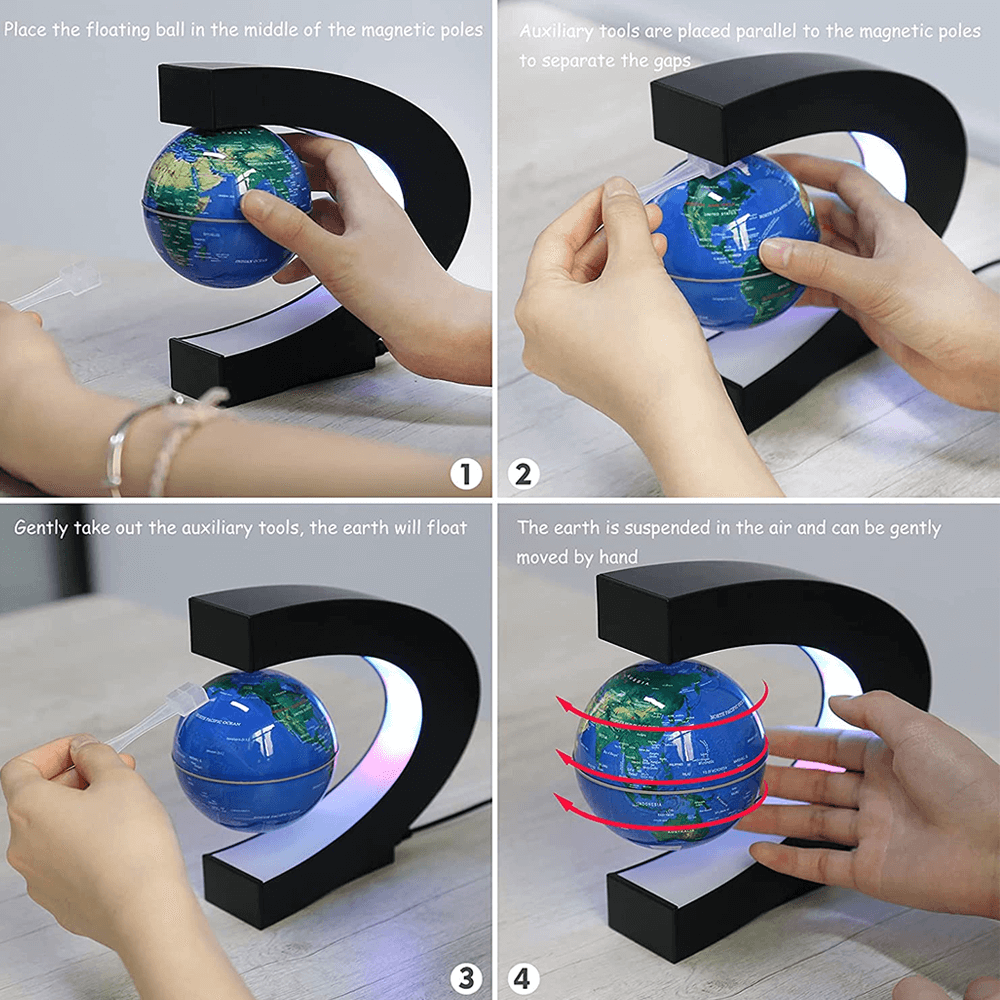 Anti-Gravity Levitating LED Globe Lamp - Inspire Uplift