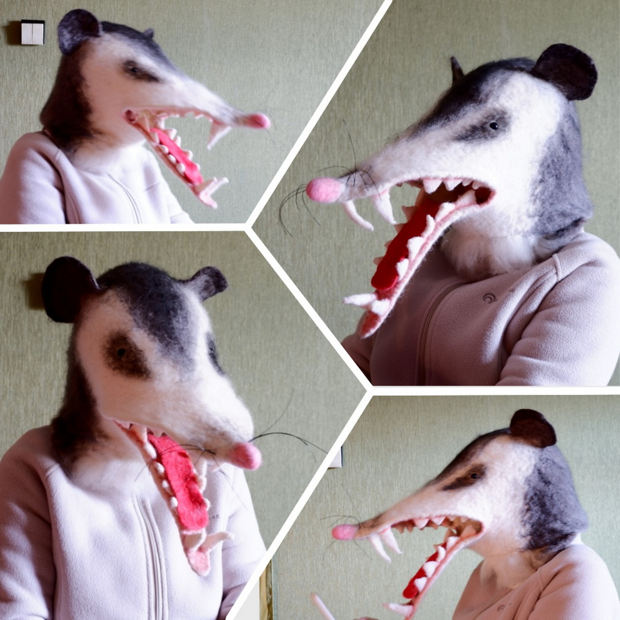 Possum mask, cosplay, carnival, masquerade. Handmade. The ma - Inspire ...