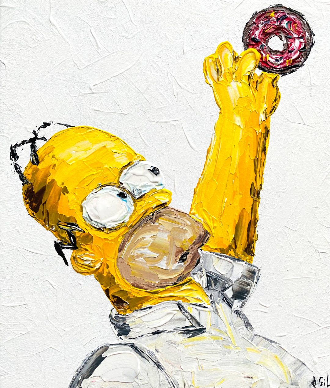 Homer Wall Art / Simpson Painting / The Simpsons Wall Art / - Inspire ...