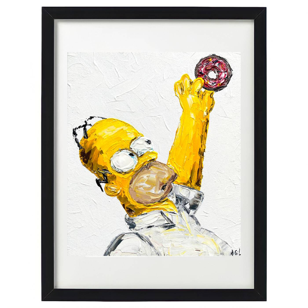 Homer Wall Art / Simpson Painting / The Simpsons Wall Art / - Inspire ...