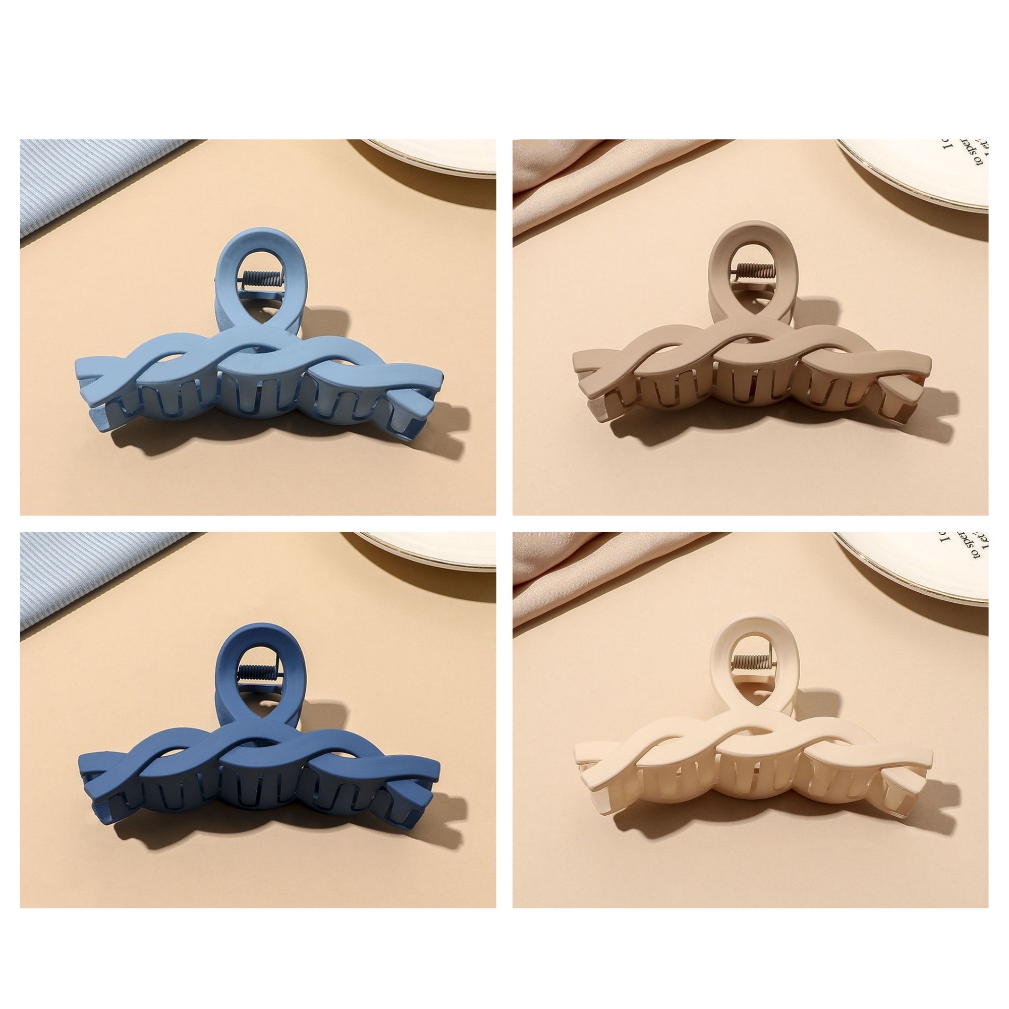 Extra Large Hair Claw Clips For Thick & Thin Hair . Frosted - Inspire ...