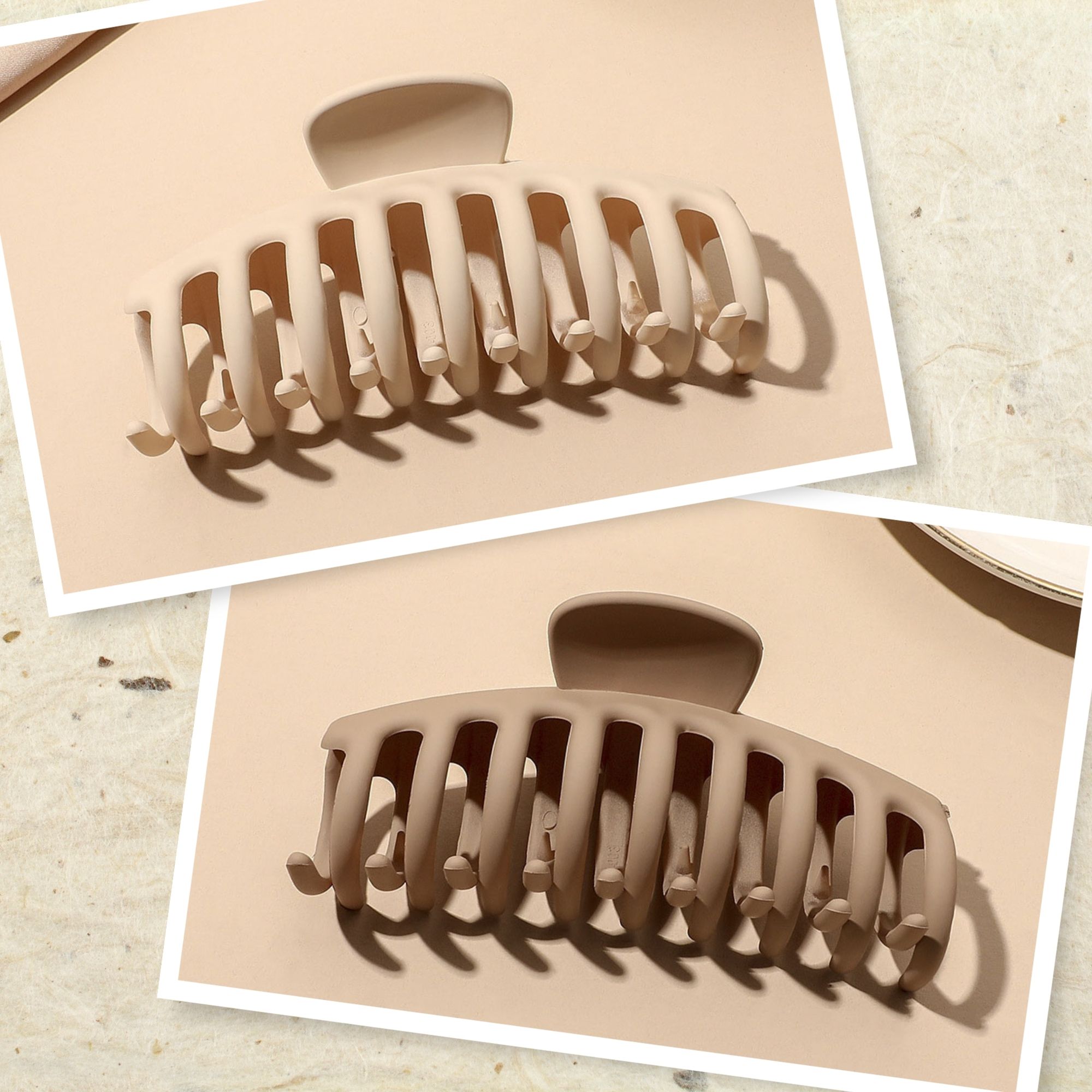 Extra Large Hair Claw Clips For Thick & Thin Hair . Frosted - Inspire ...