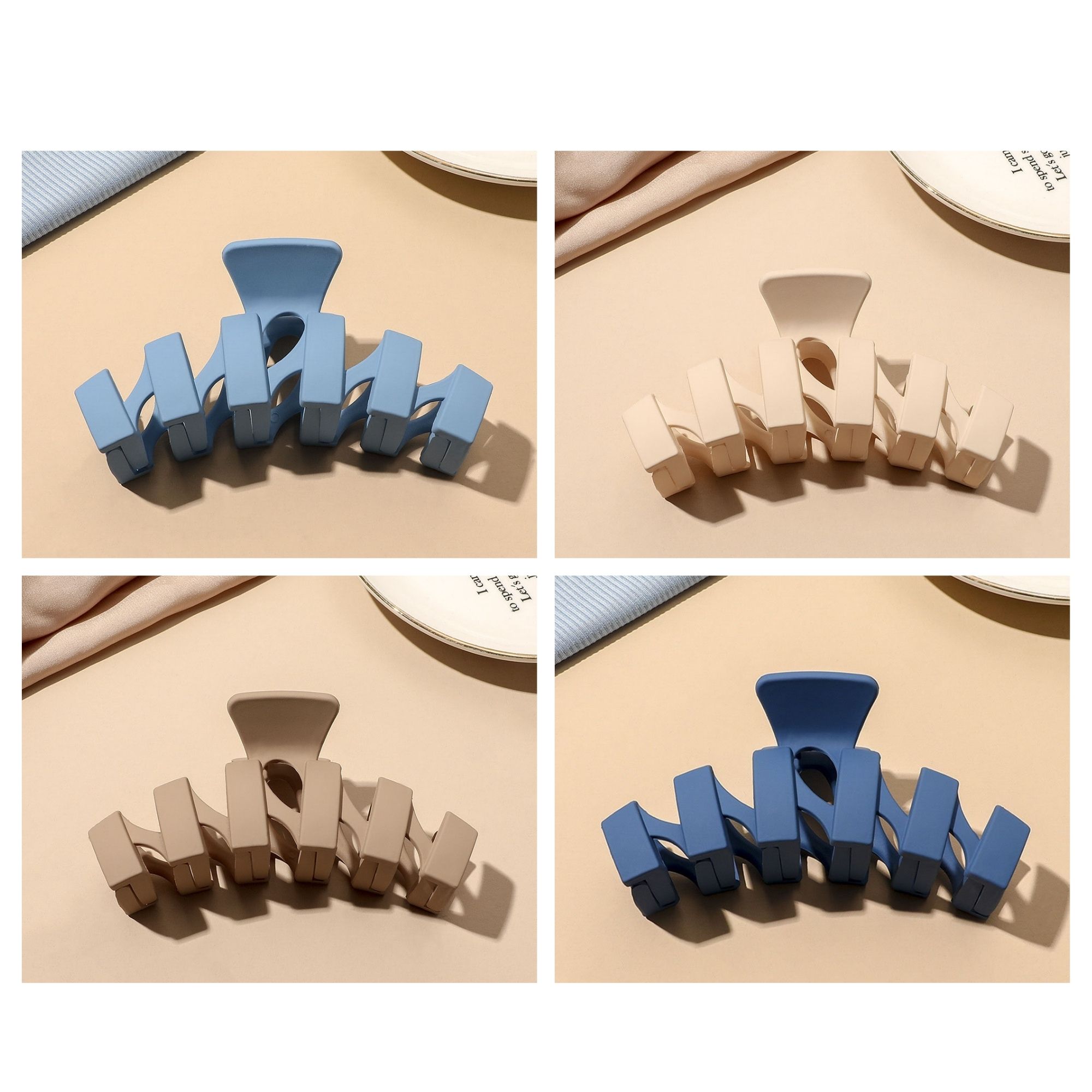 Extra Large Hair Claw Clip - Frosted pastel solid powder col - Inspire ...