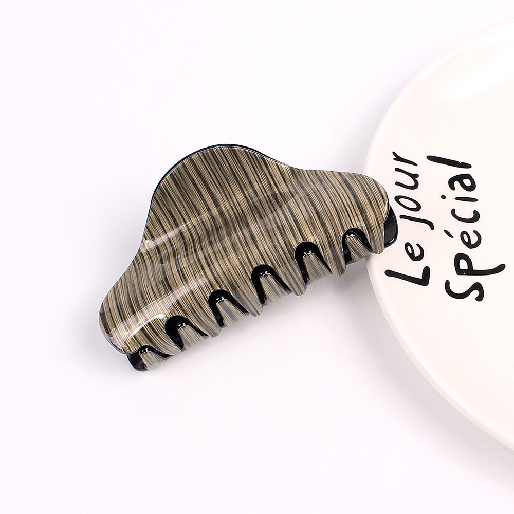 Hair claw clip - Woodgrain acrylic claw clip - Inspire Uplift
