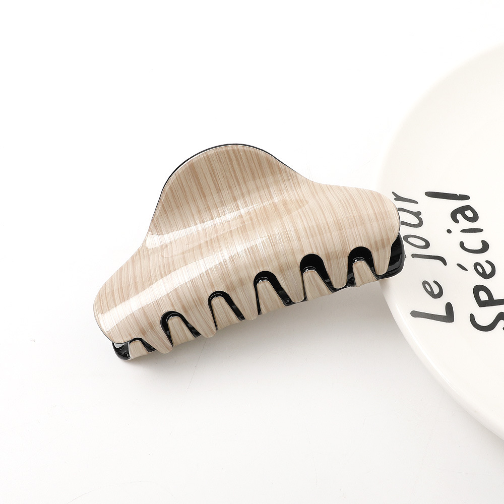 Hair claw clip - Woodgrain acrylic claw clip - Inspire Uplift