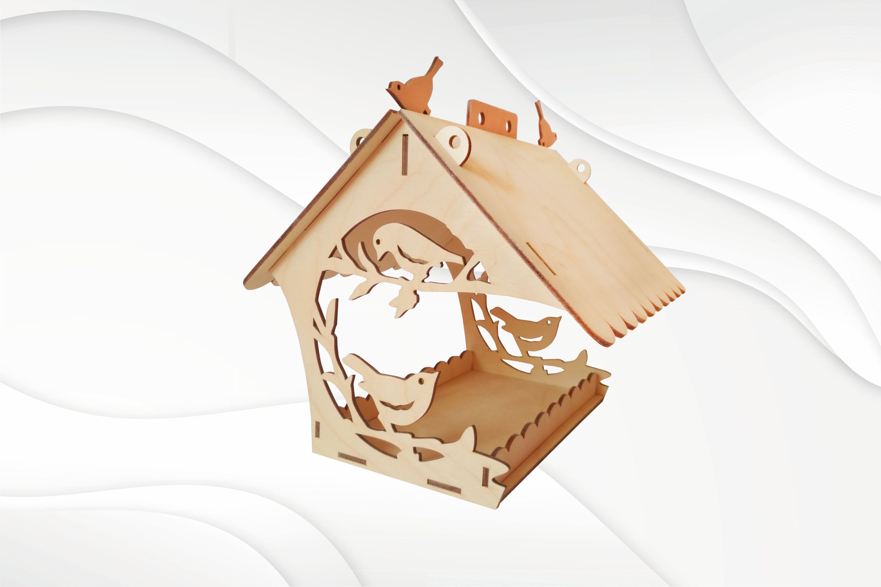 Bird feeders svg dxf files for laser cut. Vector laser file. - Inspire ...