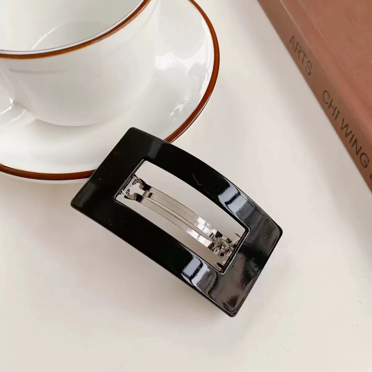 Hair Barrette - Acetate Square barrette - Inspire Uplift