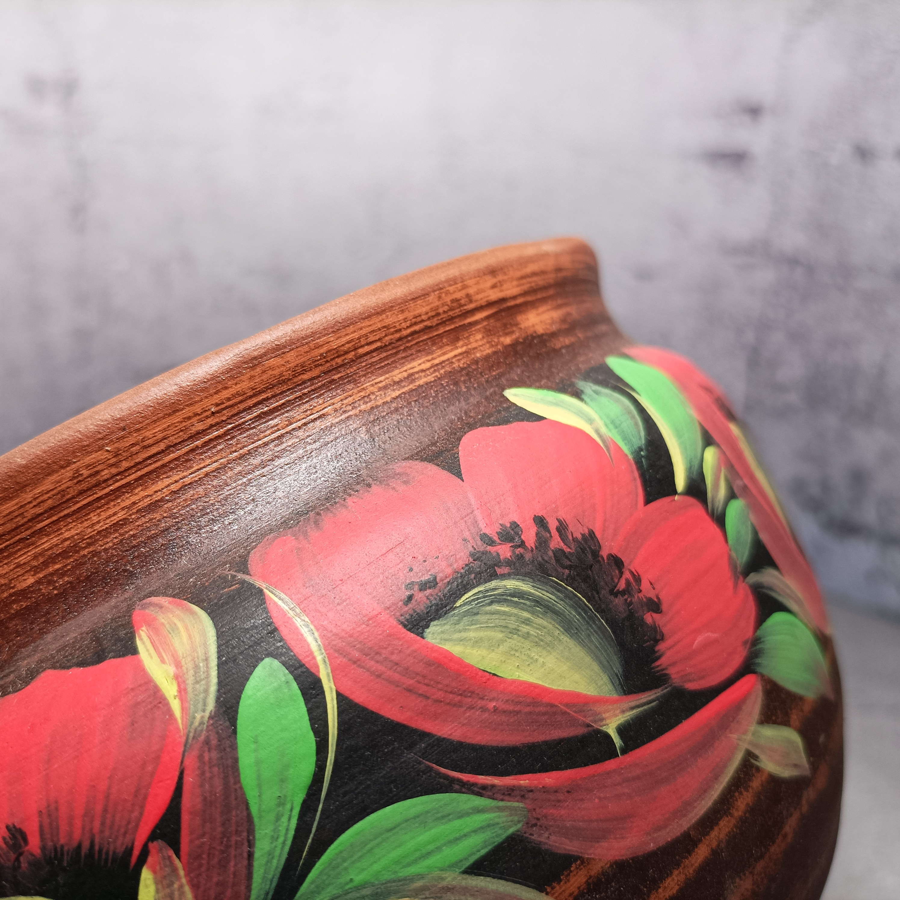 Pottery casserole 84.53 fl.oz handmade red clay Cooking pot - Inspire ...