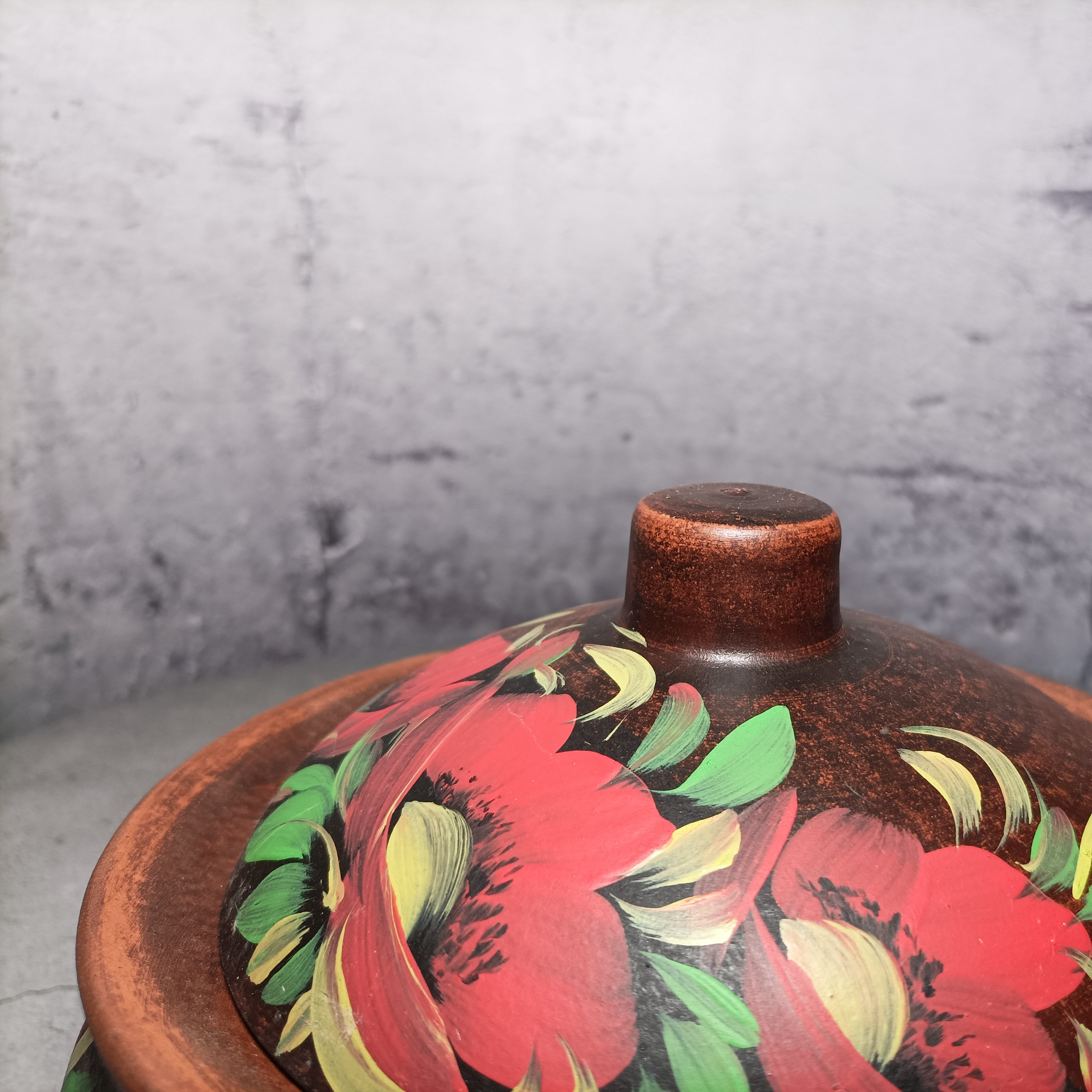 Pottery casserole 84.53 fl.oz handmade red clay Cooking pot - Inspire ...