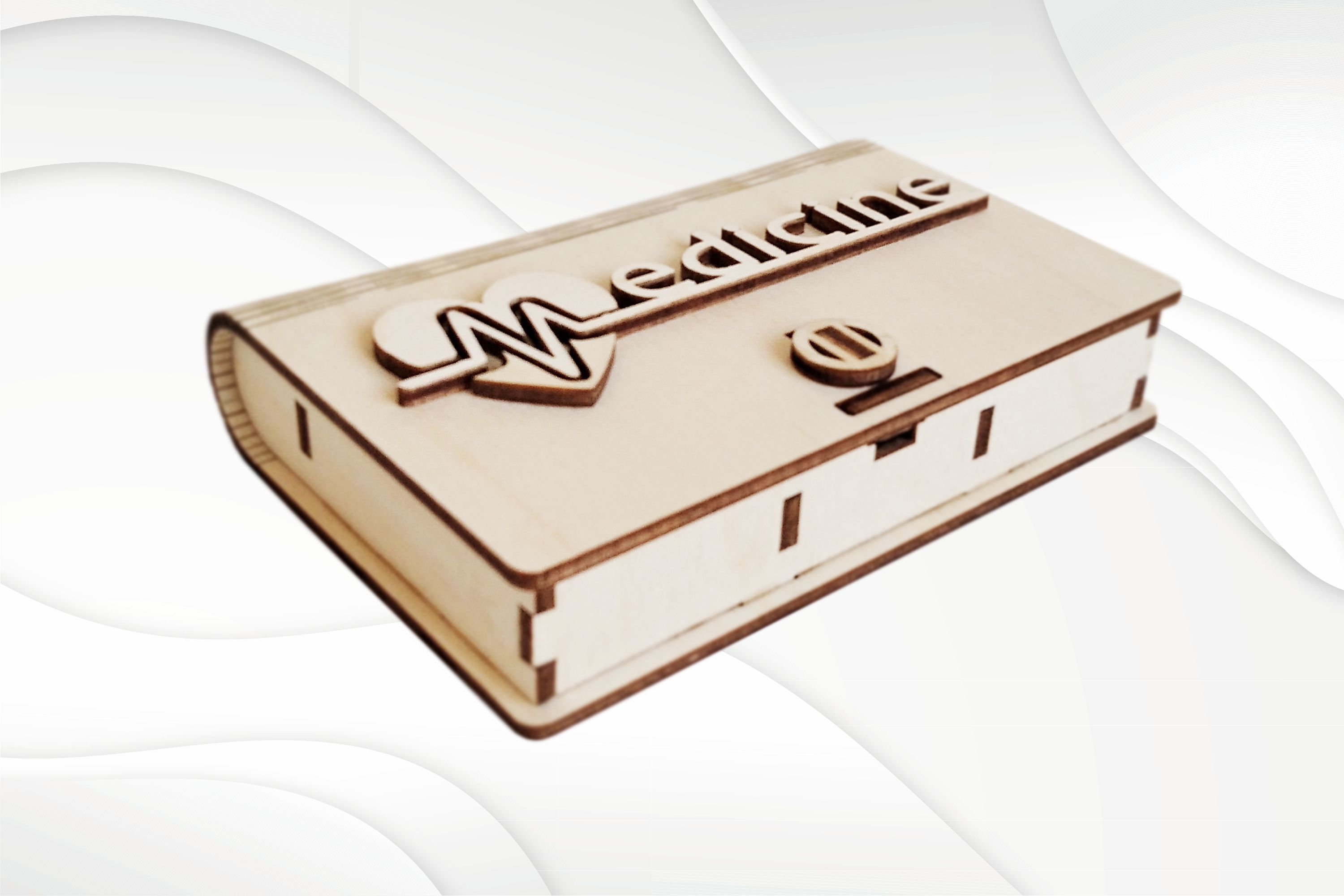 Medicine box for tablets, digital files for laser cutting. G | Inspire ...