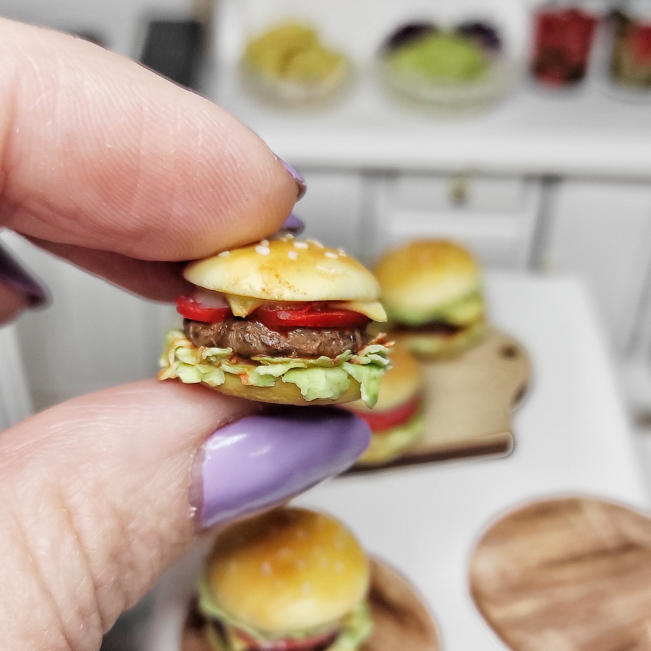 Fast food for dolls - Burger - Realistic burger - burger for - Inspire ...