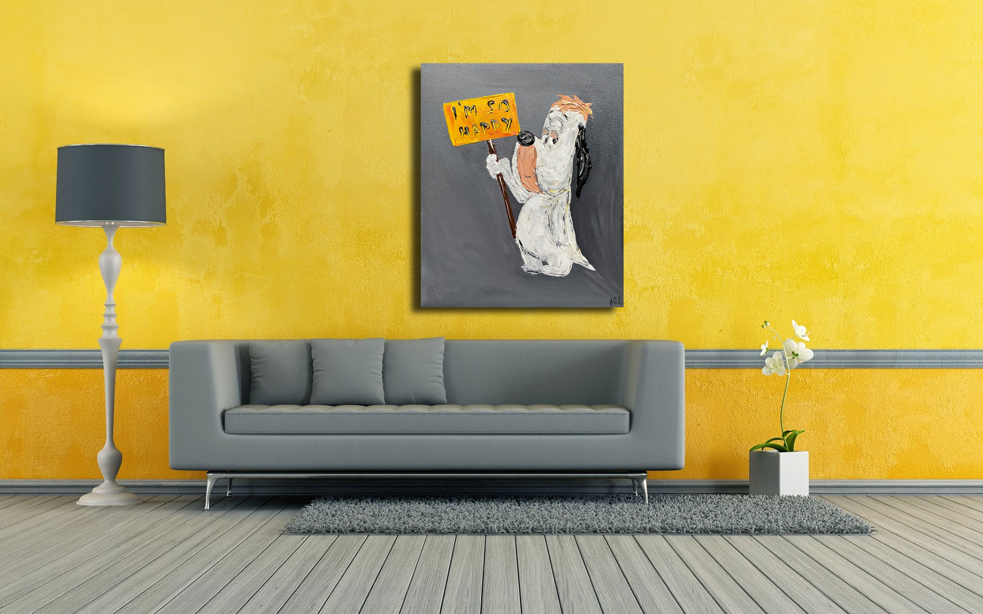 Droopy Wall Art / Droopy Painting / Animated Character Wall - Inspire ...