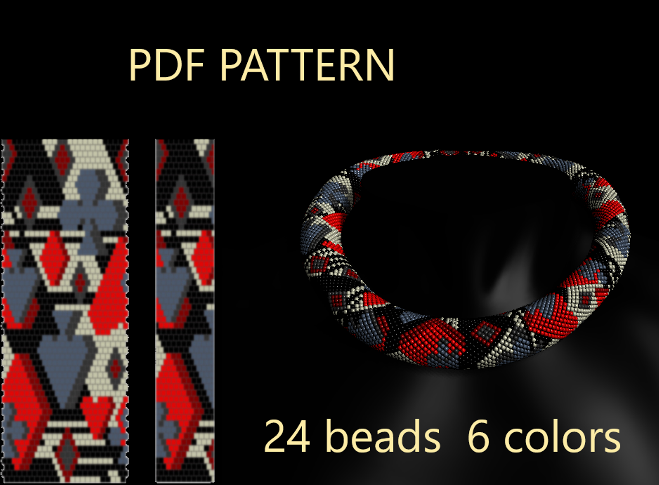 PDF Bead Crochet Pattern bead crochet - Inspire Uplift