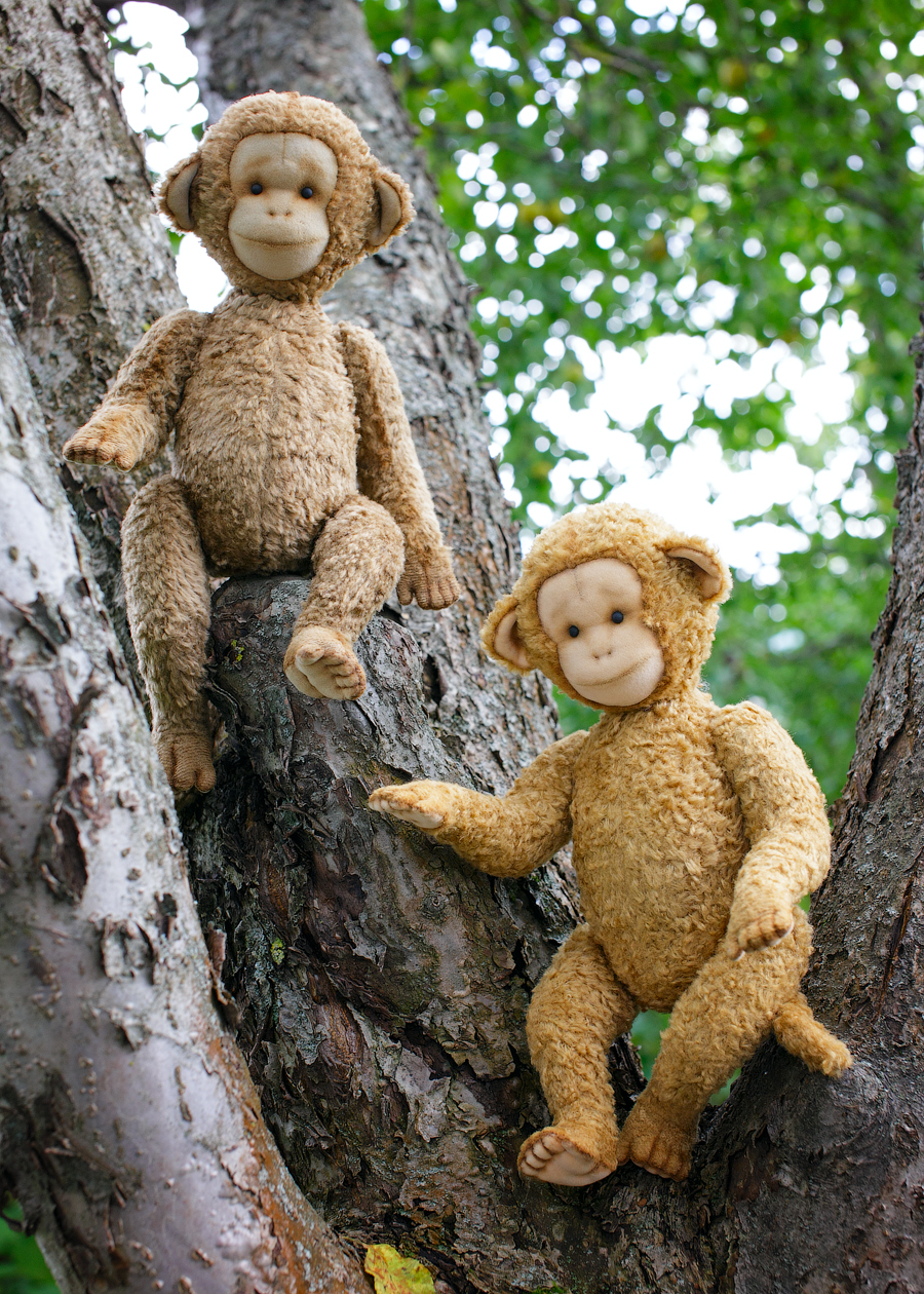 Teddy Monkey sewing pattern PDF plushie toy handmade DIY - Inspire Uplift
