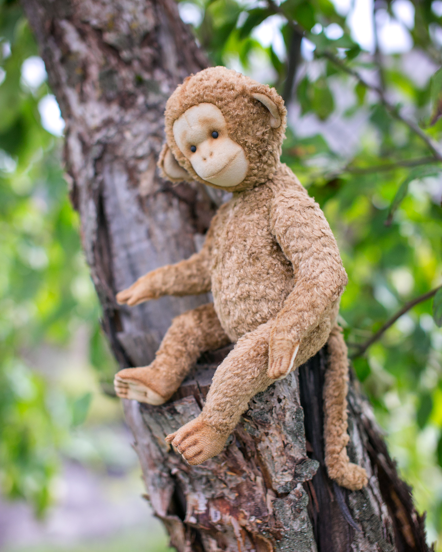 Teddy Monkey sewing pattern PDF plushie toy handmade DIY - Inspire Uplift