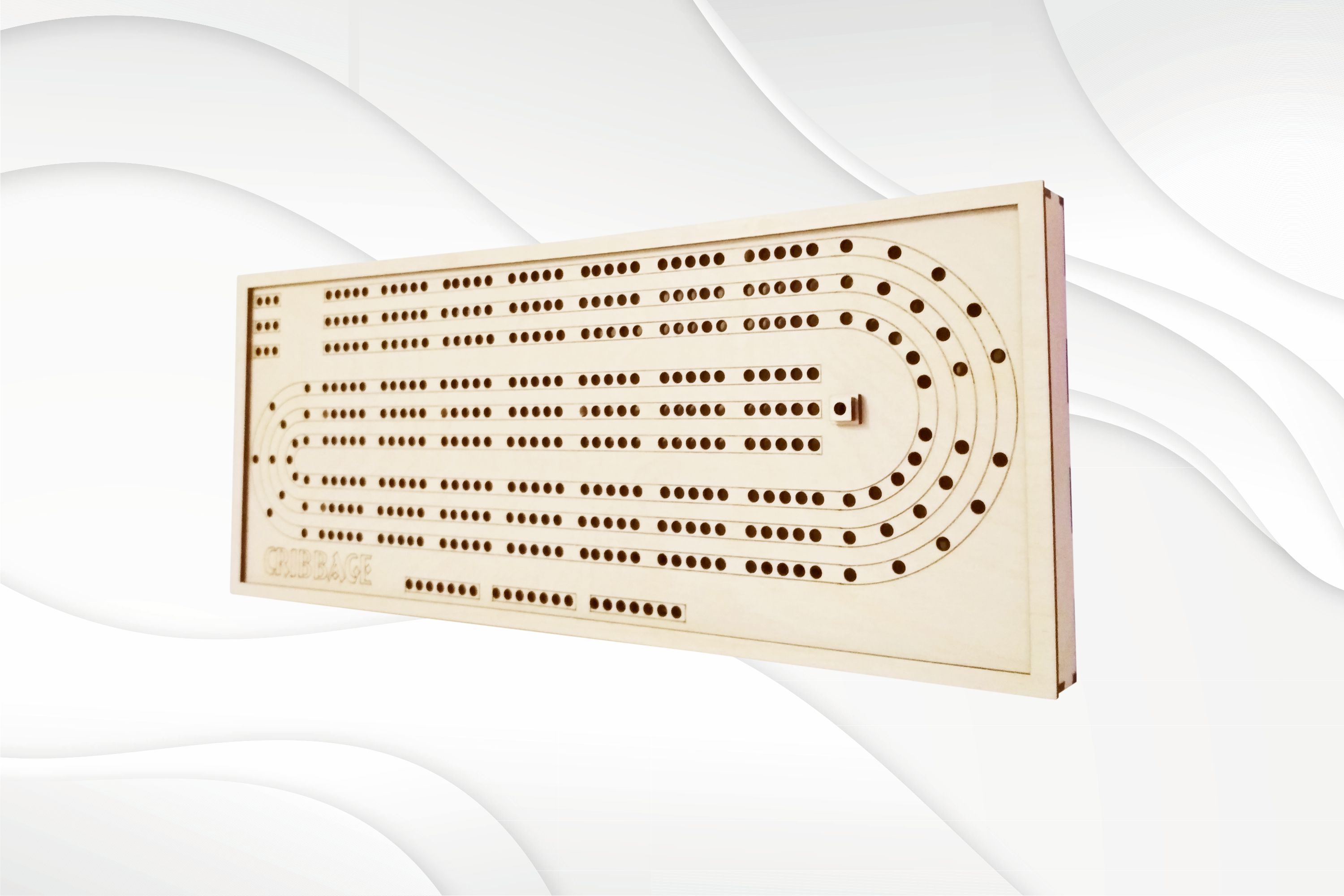 Cribbage svg dxf pattern for laser cut. Vector template. Glo - Inspire ...