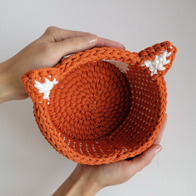 Fox basket for woodland nursery decor and storage, woodland - Inspire ...