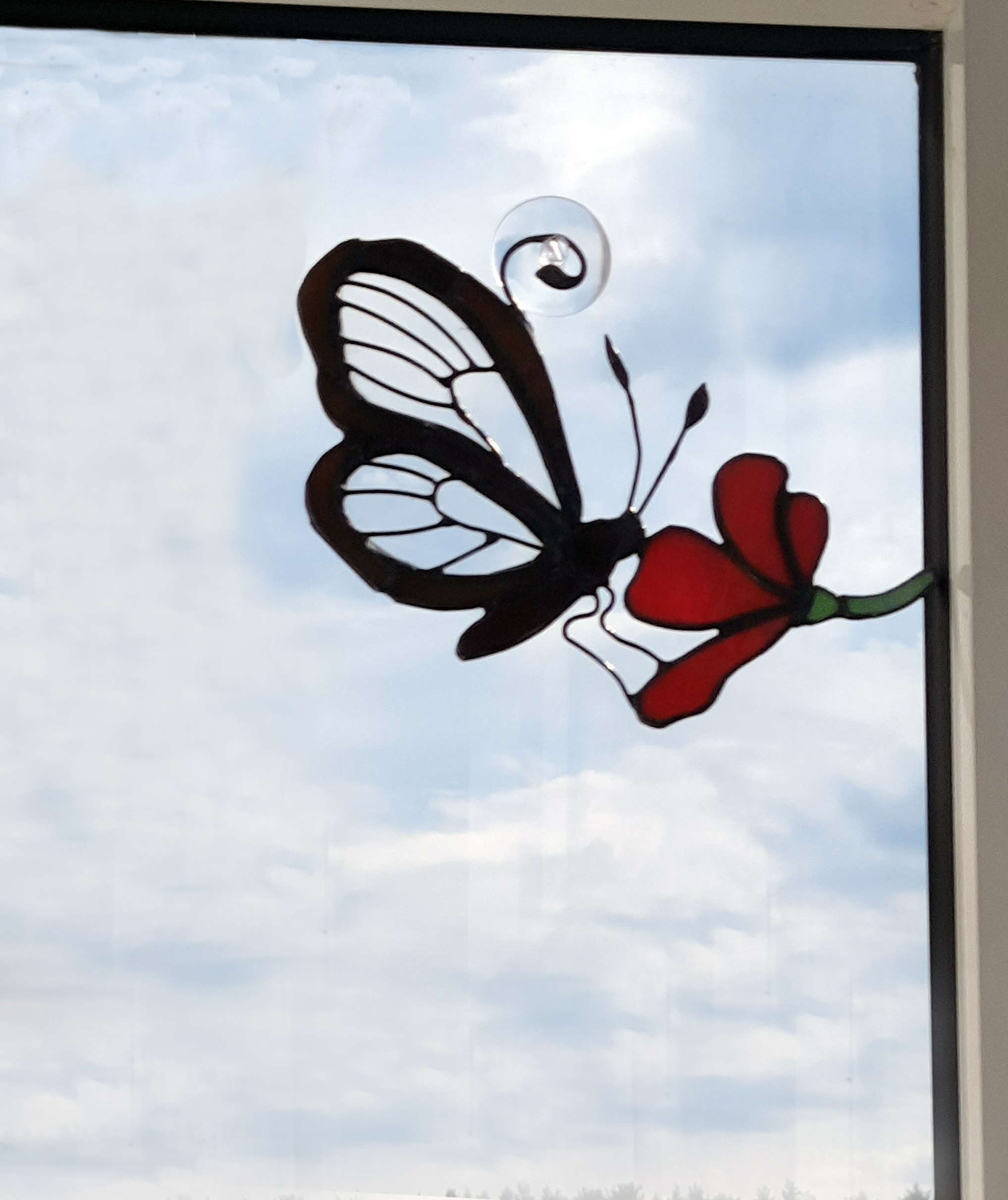 Butterfly wall decor, Stained glass, Insect gift, Suncatcher | Inspire ...