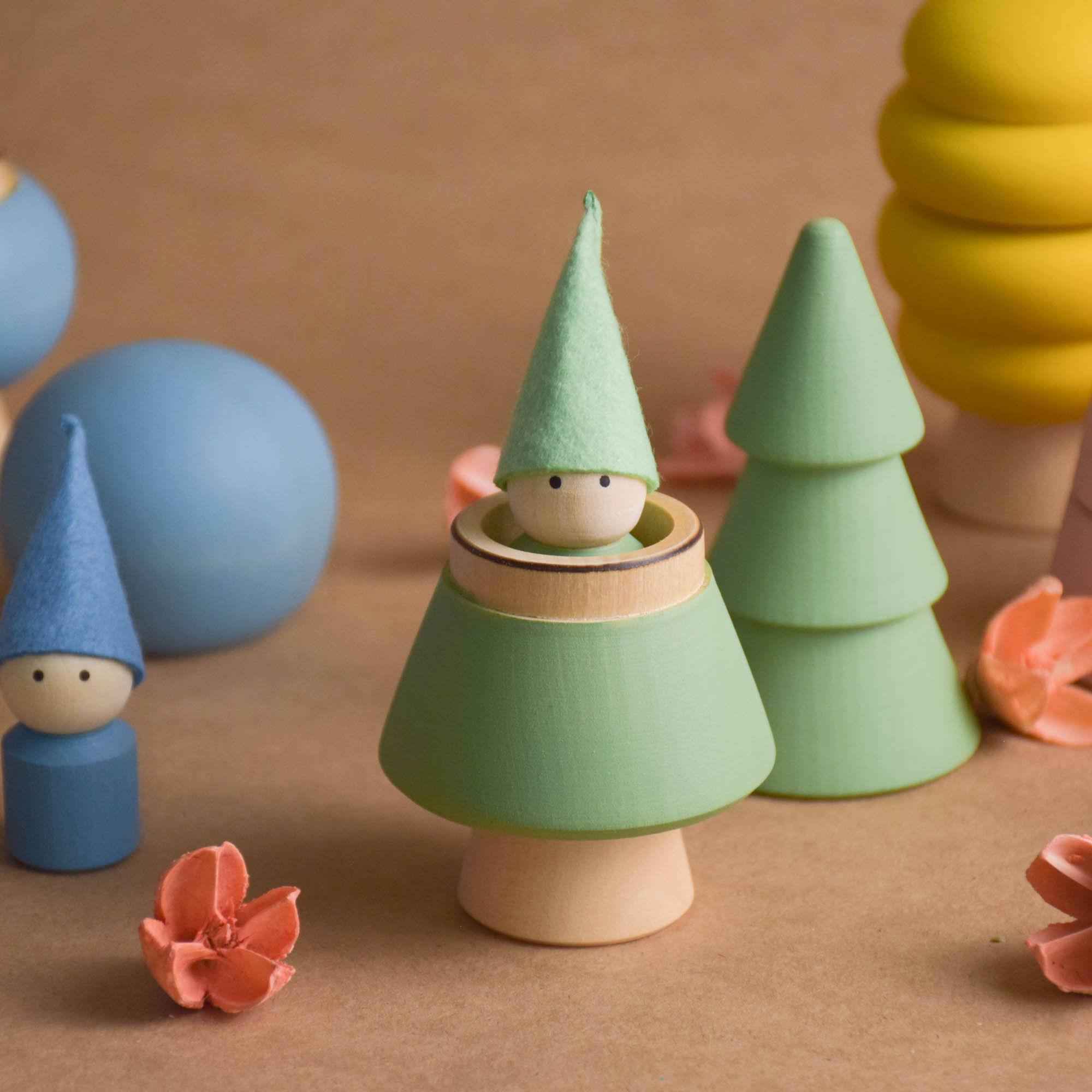 Wooden Tree Forest Set Opening Pastel - Inspire Uplift