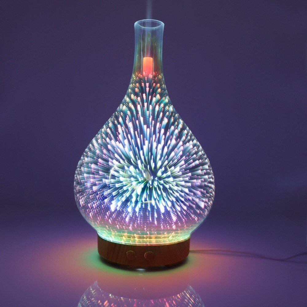 100ml 7-LED 3D Ultrasonic Aroma Diffuser - Inspire Uplift