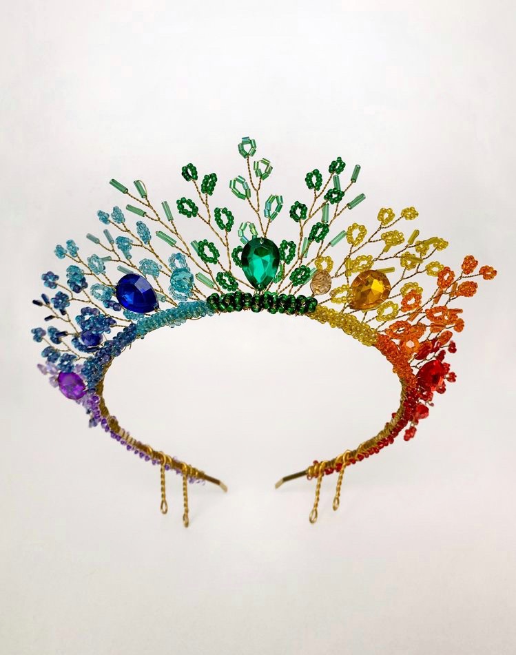 Rainbow crown, Rainbow headpiece, LGBT crown, LGBTQ accessor | Inspire ...