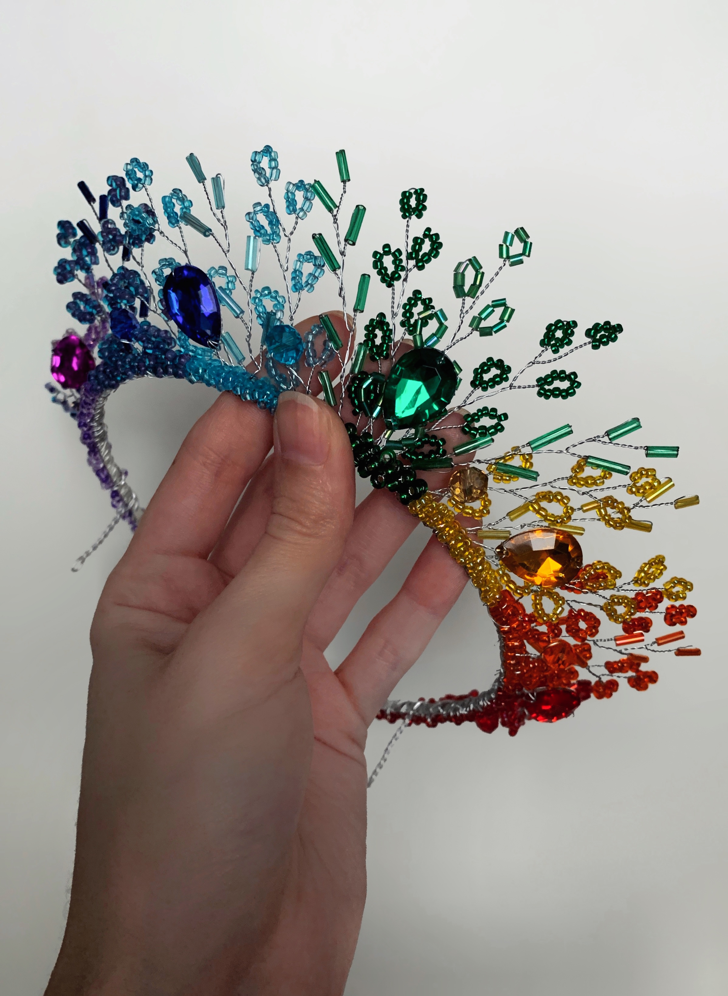 Rainbow crown, Rainbow headpiece, LGBT crown, LGBTQ accessor - Inspire ...