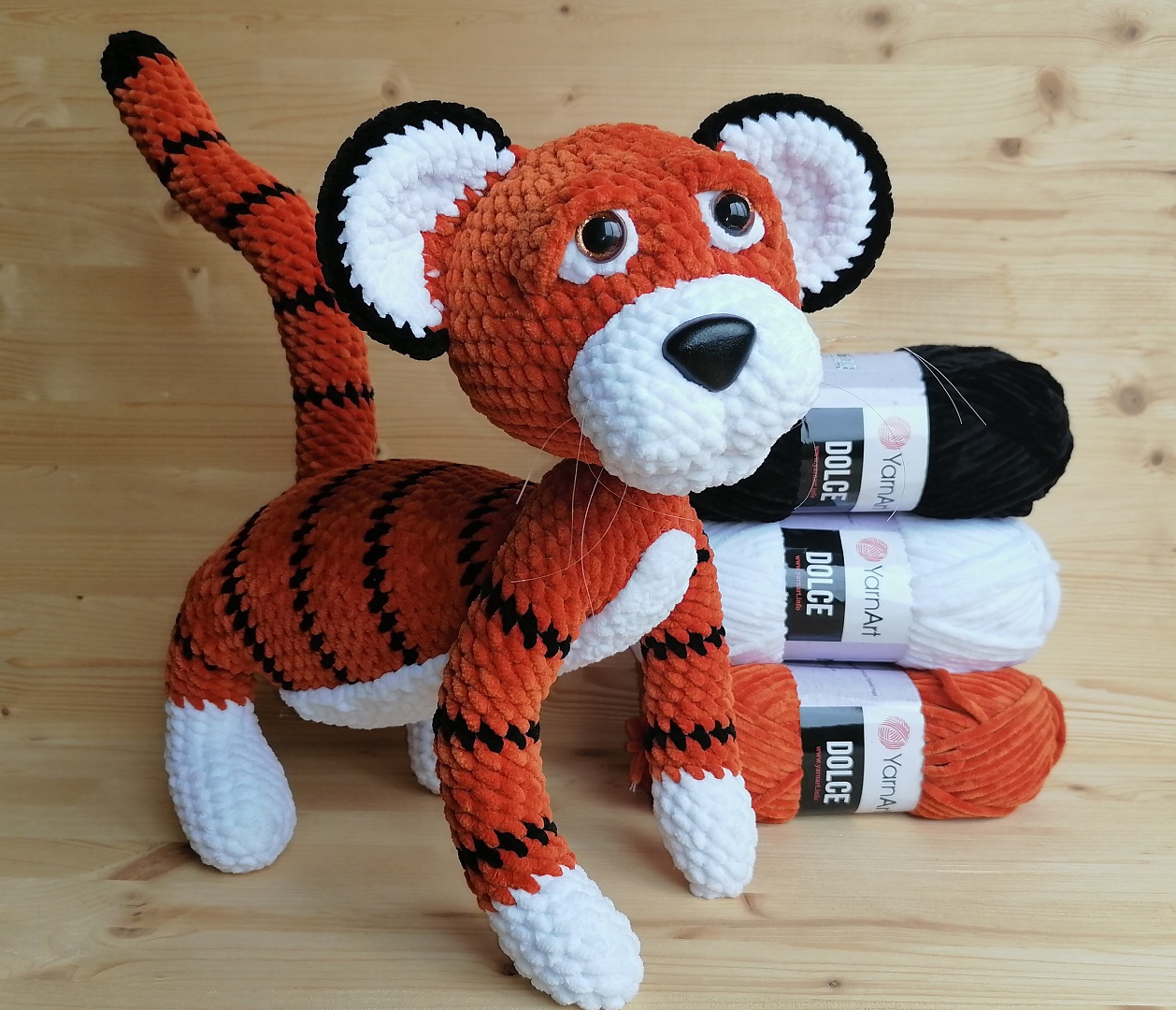 Crochet pattern Tiger cub - digital pattern PDF - Inspire Uplift