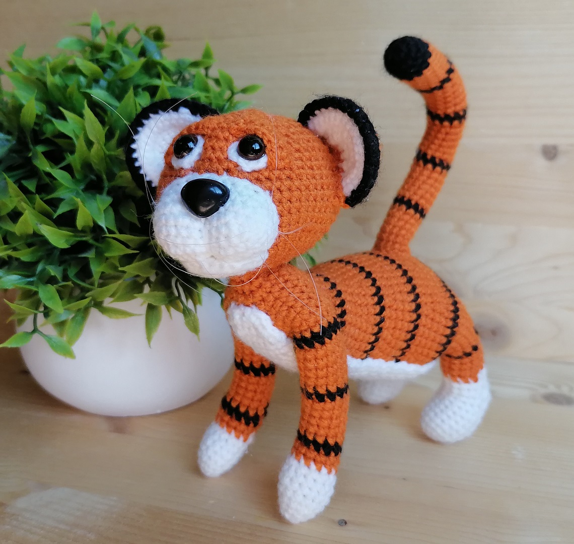 Crochet pattern Tiger cub - digital pattern PDF - Inspire Uplift