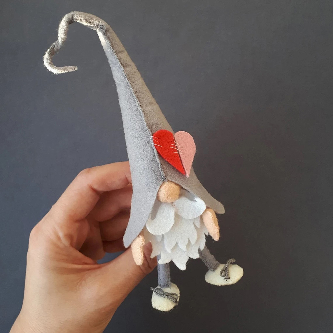 Gnome felt sewing pattern PDF, Cute gnome plush home decor, - Inspire ...
