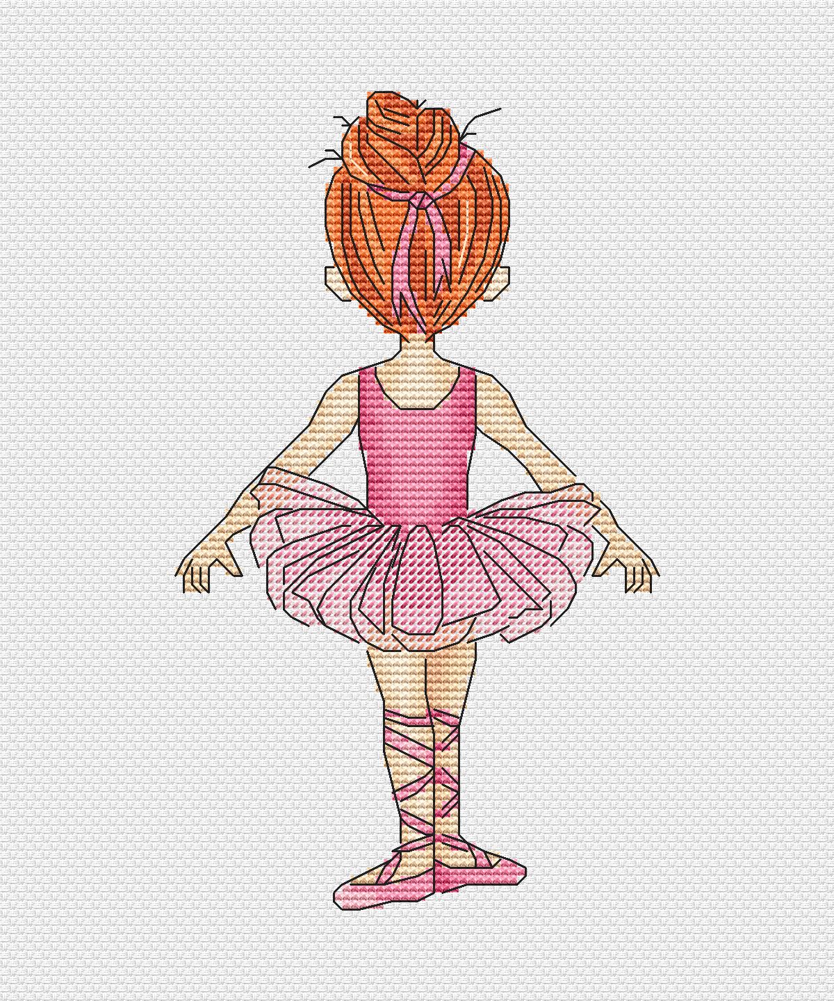 Ballerina Cross Stitch Pattern, Dancer Cross Stitch, Ballet - Inspire ...
