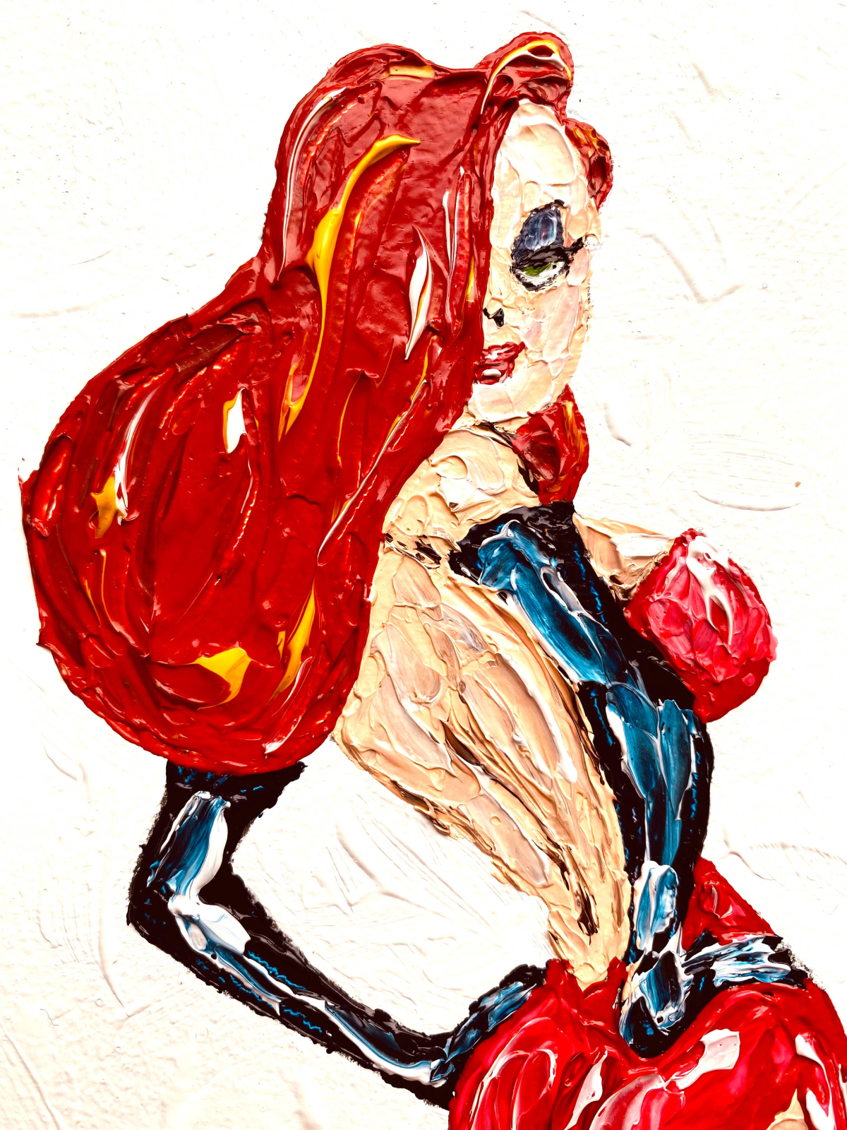 Jessica Rabbit Wall Art / Jessica Rabbit Painting / Who Fram - Inspire ...