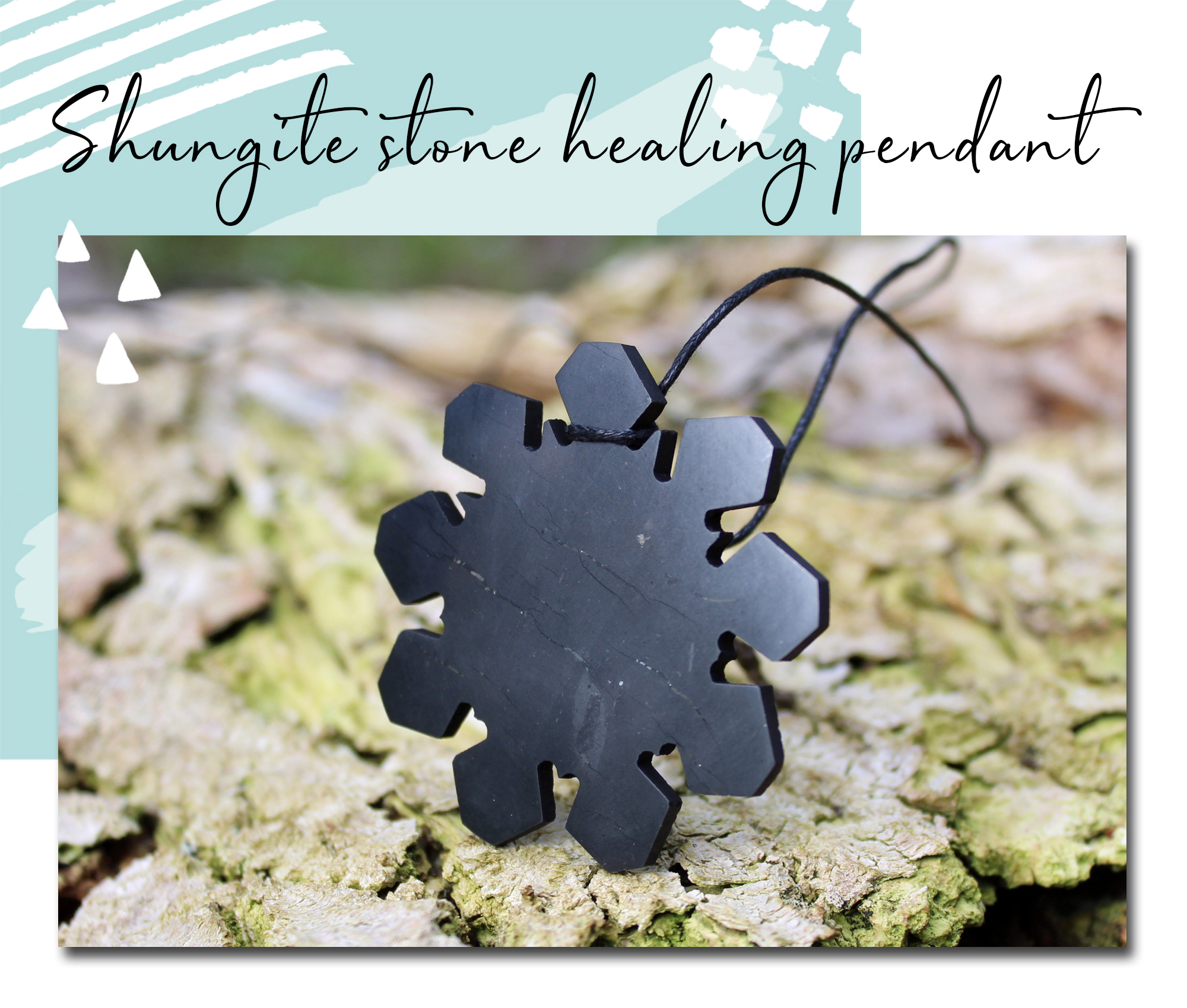 Shungite stone healing pendant. Amulet from bioenergetic rar | Inspire ...