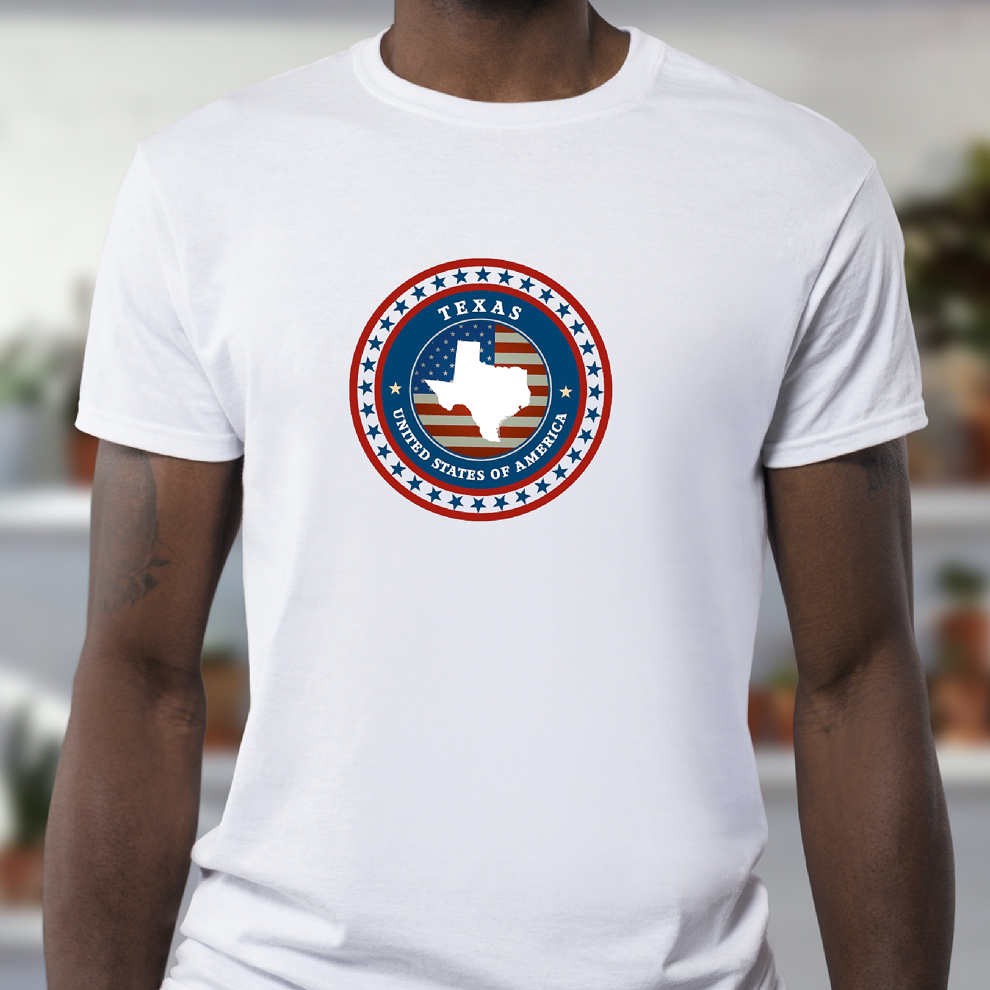 Label with map Texas | Inspire Uplift