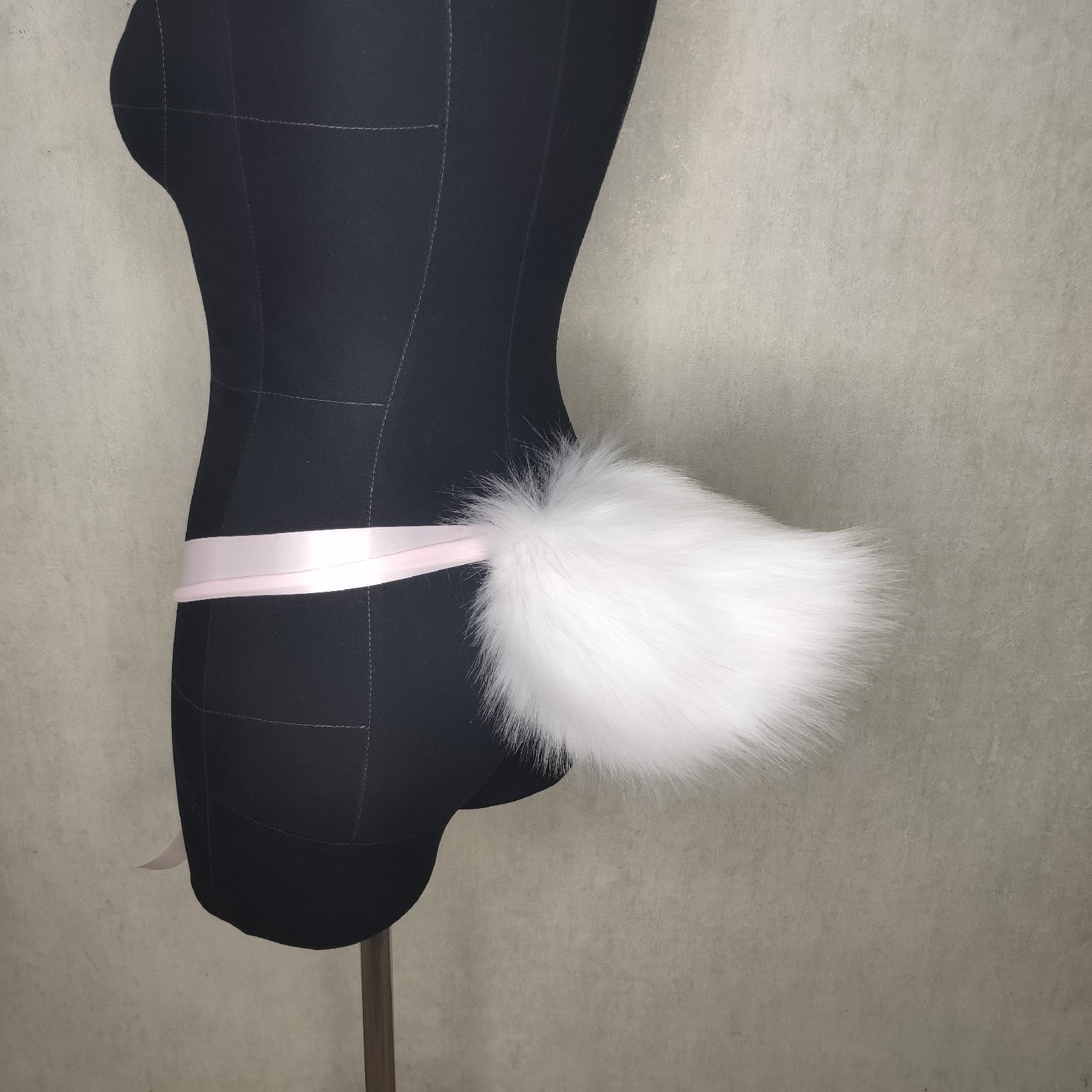 Realistic White Bunny Ears Headband and Tail - Inspire Uplift