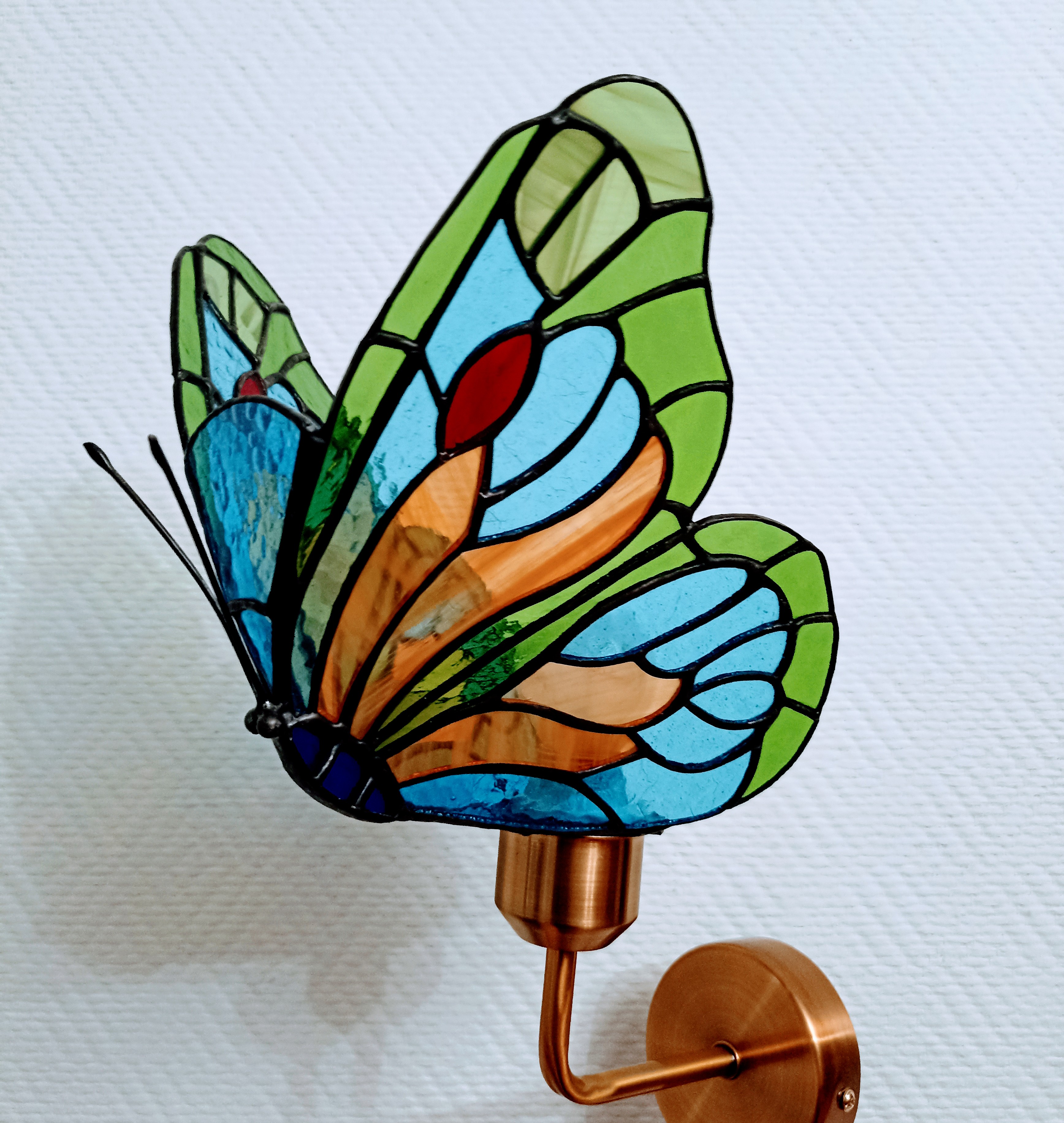 Digital Butterfly lamp pattern on the wall PDF - Inspire Uplift
