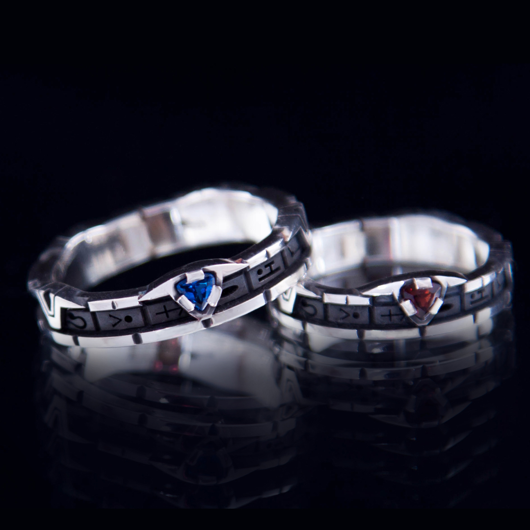 Full length pattern StarGate ring with gem - Inspire Uplift