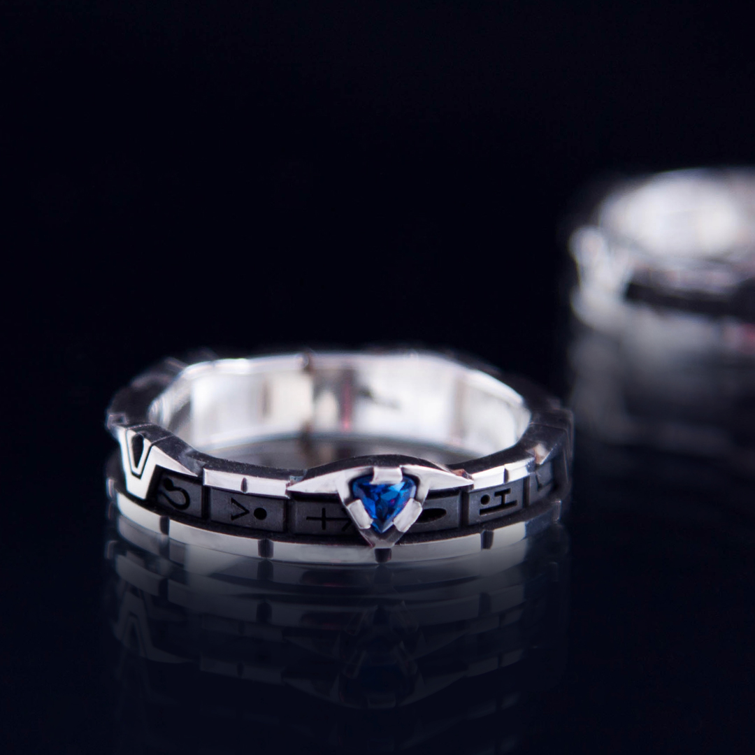 Full length pattern StarGate ring with gem - Inspire Uplift