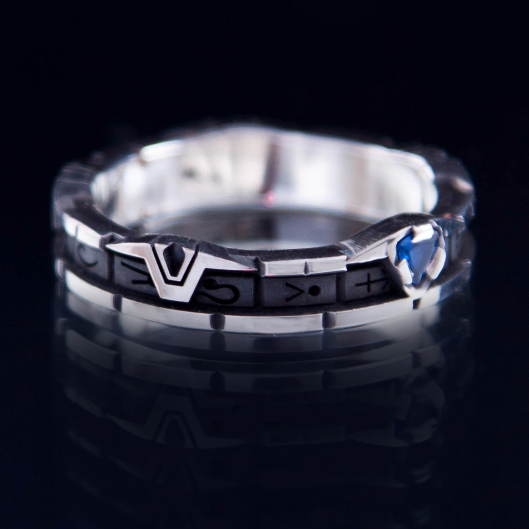 Full length pattern StarGate ring with gem - Inspire Uplift