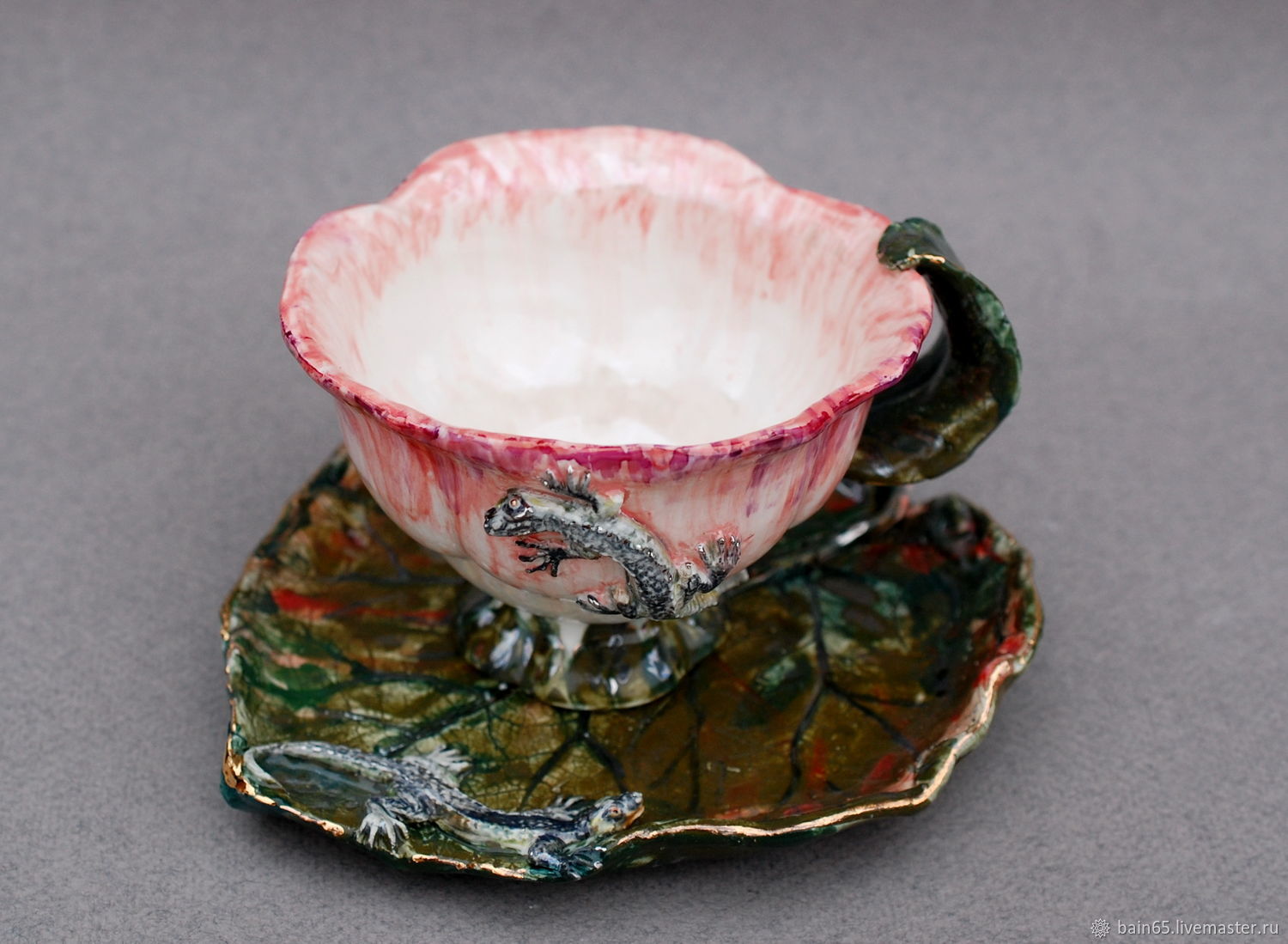 Flower Shape Cup ,Leaf saucer, Lizards ,Tea coffee cup and s - Inspire ...