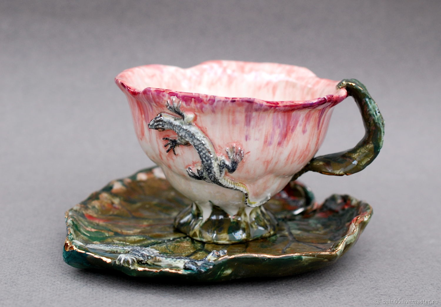 Flower Shape Cup ,Leaf saucer, Lizards ,Tea coffee cup and s | Inspire ...