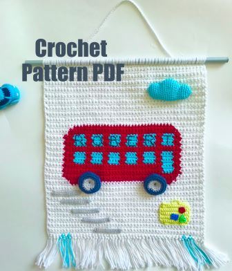 Crochet Pattern Wall decor Bus. PDF - Inspire Uplift