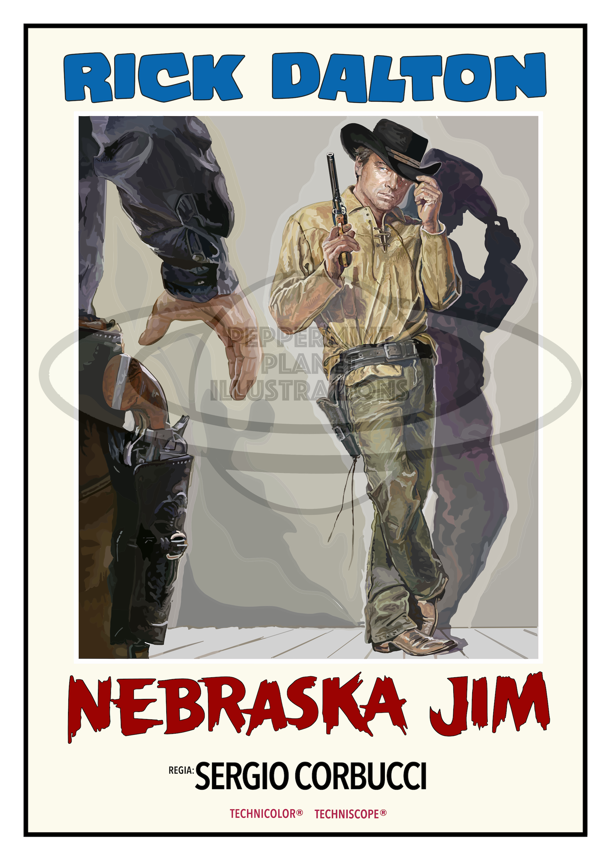 Nebraska Joe Poster / Rick Dalton Poster | Inspire Uplift