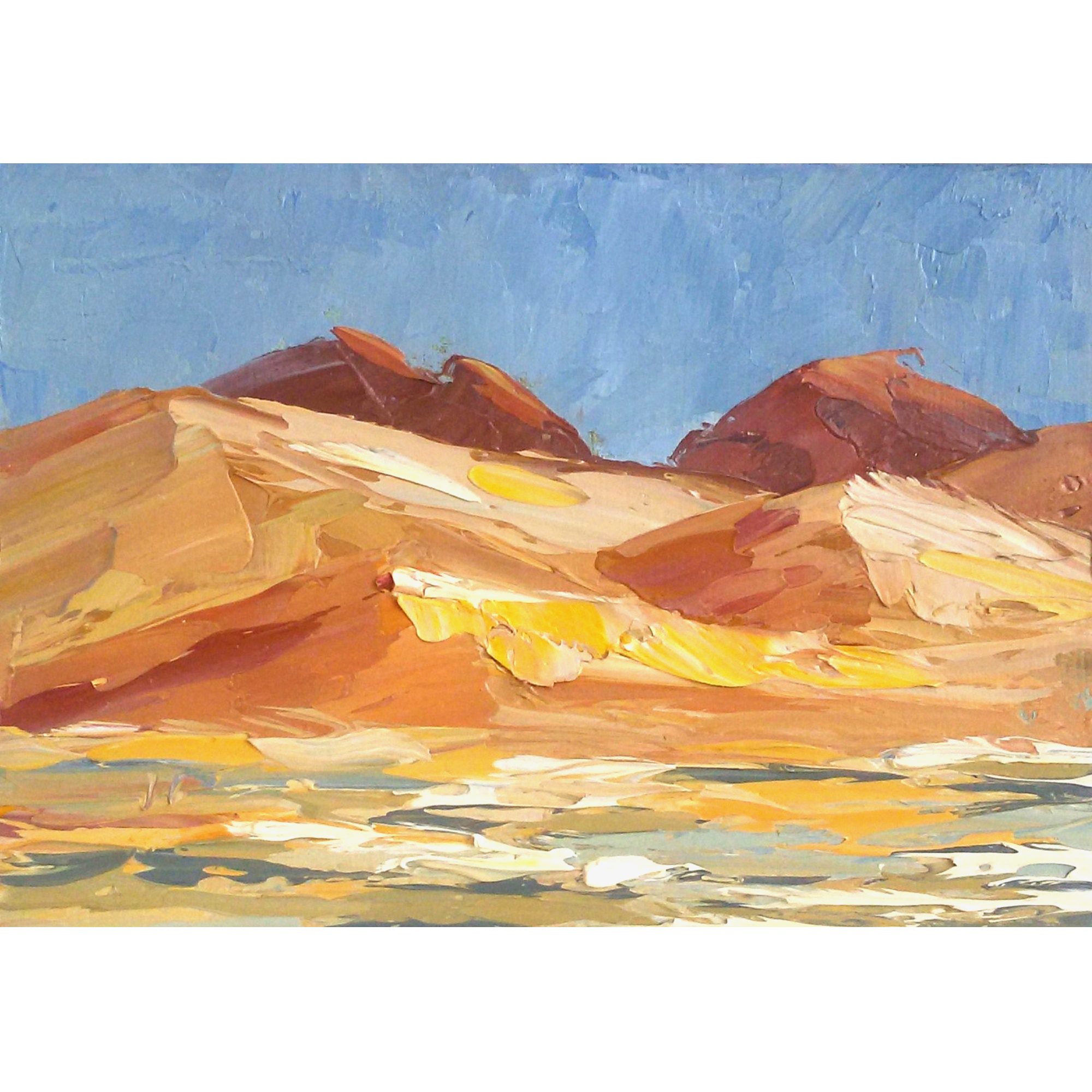 Painting Atacama Original Desert Art National Park Artwork C | Inspire ...
