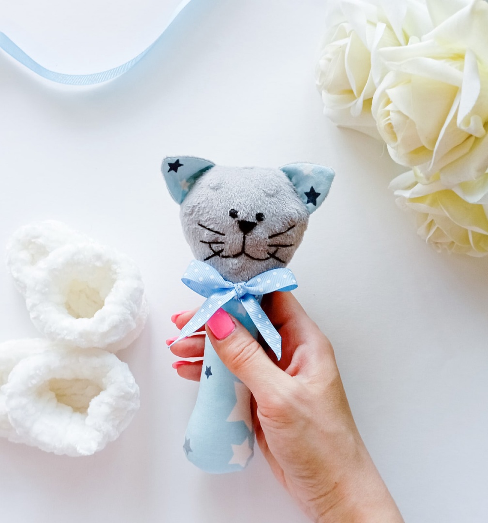 PDF sewing pattern Kitty baby rattle Digital Download, handm - Inspire ...