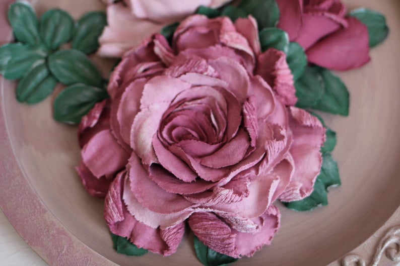 Roses 3d painting, textured wall art, texture floral paintin - Inspire ...