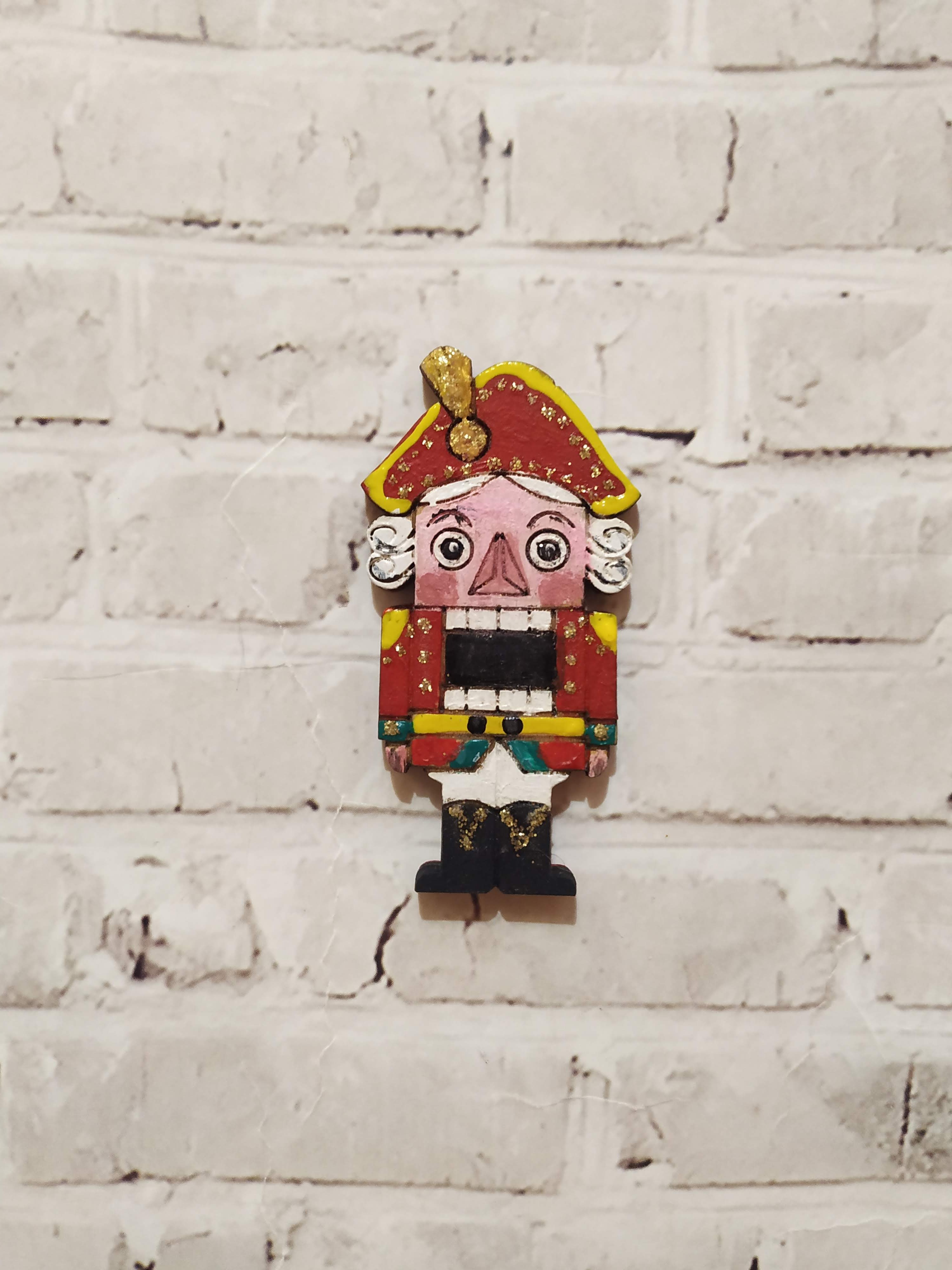 Brooch / Wooden Brooch / Painted Brooch / Nutcracker Brooch | Inspire ...